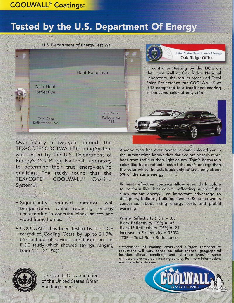 TexCote CoolWall Brochure - California Energy Contractors