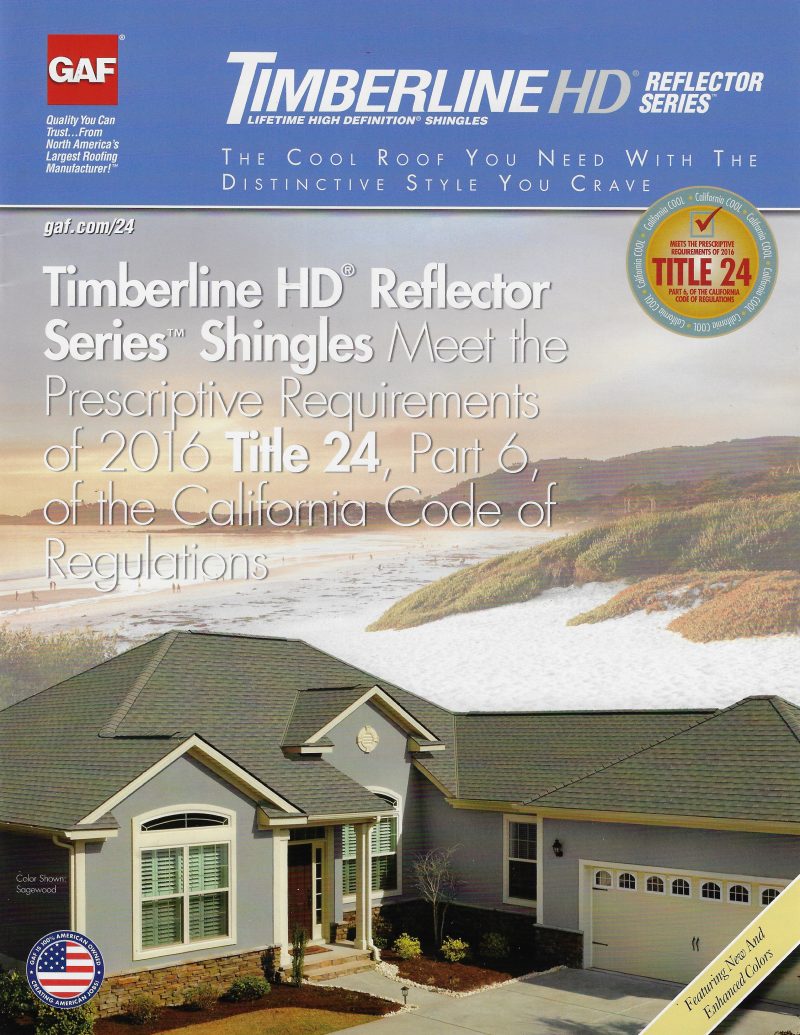 GAF Timberline Roofing - California Energy Contractors